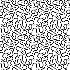 Sewing fabric with Seamless pattern with black watercolor question ...