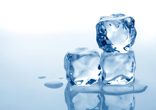 Melting Ice Cubes Wallpaper