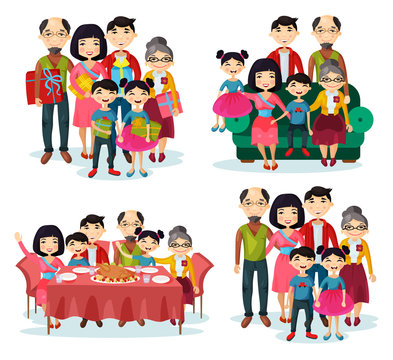 Asian Family Cartoon Images – Browse 27,338 Stock Photos, Vectors, and ...