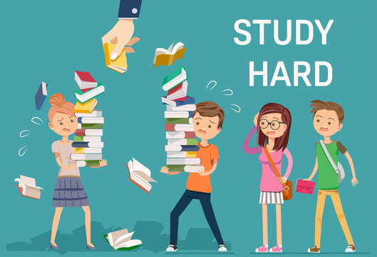 Stressed Student Cartoon Images – Browse 4,575 Stock Photos, Vectors ...
