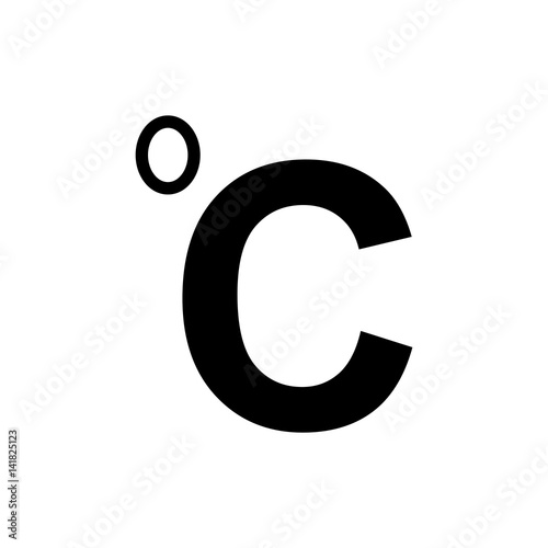 "celsius symbol temperature isolated vector" Imágenes de archivo y ...