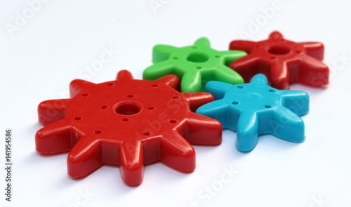 "Colorful Plastic Cogs / Gears" photo libre de droits sur la banque d ...