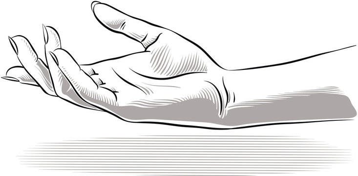 Open Hand Outline