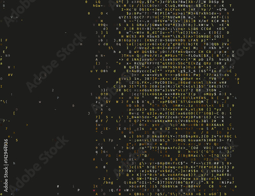 "Corrupted source code. Modern vector illustration about computer ...