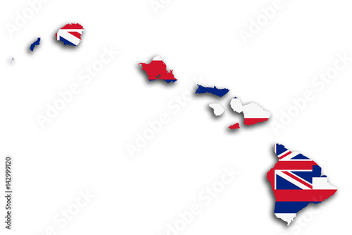 "Hawaii map and flag" Stock photo and royalty-free images on Fotolia ...