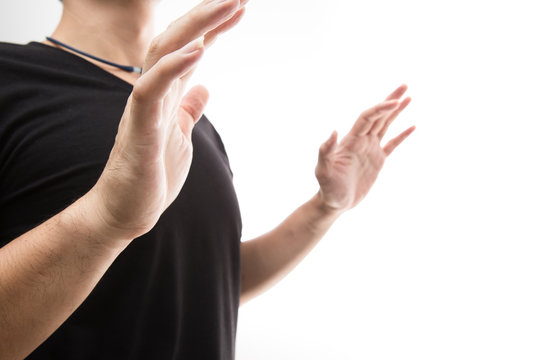 Women With Hands Up Surrender