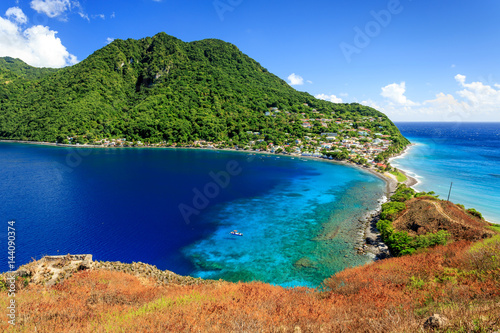 "Soufriere Bay, Soufriere, Dominica" Stock photo and royalty-free ...