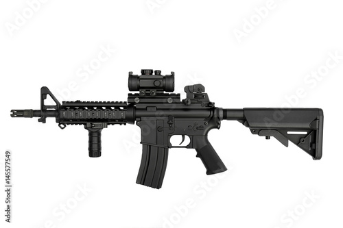"US Army weapon M4A1 carbine isolated on white background, Special ...