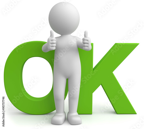 "weisses 3d Männchen ok" Stockfotos und lizenzfreie Bilder auf Fotolia ...