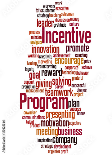 "Incentive program, word cloud concept 5" Stock photo and royalty-free ...