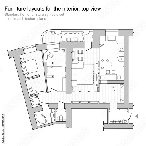 View House Plan Furniture Icons
