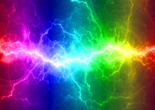 Rainbow Electric Background