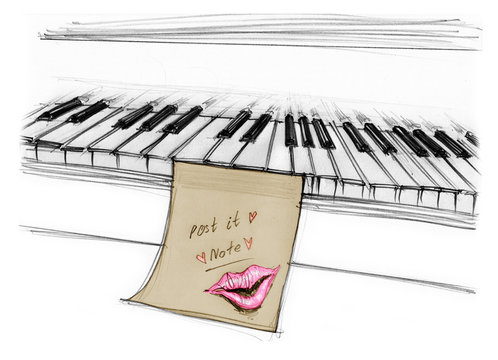 Piano Keys Drawing Tumblr
