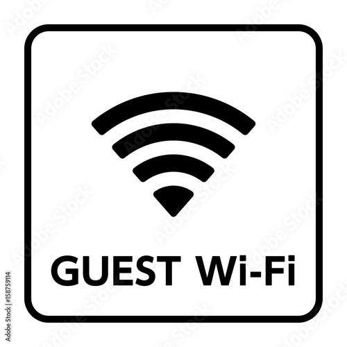 "サイン Guest Wi-Fi 利用,可能,ゲスト" Stock image and royalty-free vector files ...
