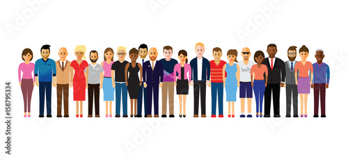 "people in a line" Stock image and royalty-free vector files on Fotolia ...