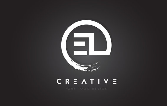 El Logo Original Initial El Letter Logo Template Design Royalty Free
