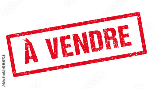 "Tampon rouge à vendre. Illustration vectorielle." Stock image and ...