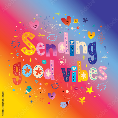 "Sending good vibes" Stock image and royalty-free vector files on ...