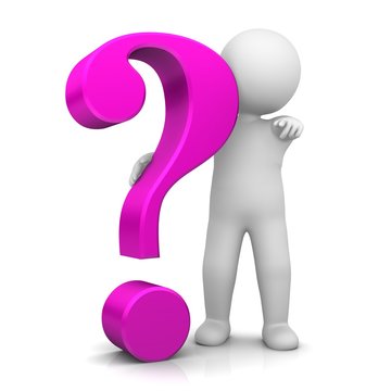 A Pink Question Mark