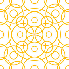 Sewing fabric with Circle pattern including seamless sample in swatch ...