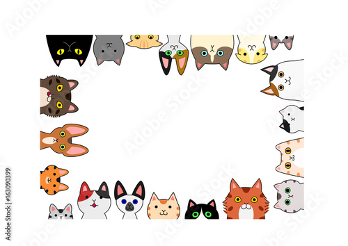 "cute cats rectangle frame" Stockfotos und lizenzfreie Vektoren auf ...