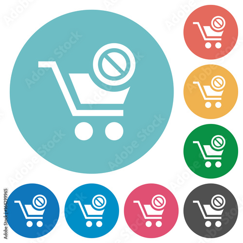 "Product not available flat round icons" Stock image and royalty-free ...