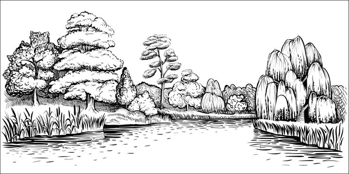 River Line Drawing Images – Browse 124,159 Stock Photos, Vectors, and ...