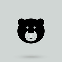 Cara divertida de koala. bosquejo de la tarjeta de los niños ...