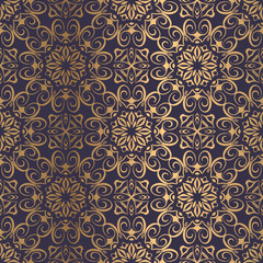 Sewing fabric with Royal wallpaper seamless floral pattern, Luxury ...