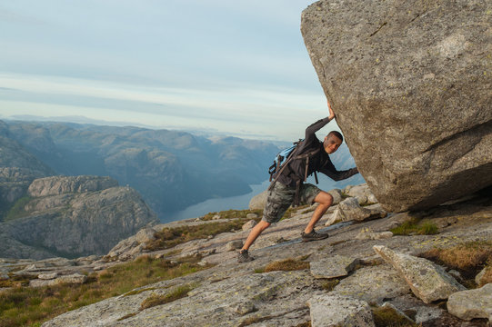 Man Carrying Heavy Rock Images – Browse 1,318 Stock Photos, Vectors ...
