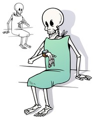Skeleton Waiting photos, royalty-free images, graphics, vectors ...