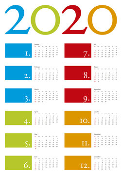 "Calendar 2020" Images – Browse 3,473 Stock Photos, Vectors, and Video ...