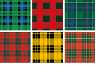 Sewing fabric with Cute colorful check pattern vector for swatch ...