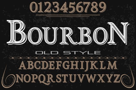 Whiskey Label Font Images – Browse 9,662 Stock Photos, Vectors, and ...