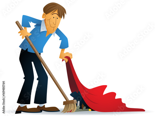 "Sweep It Under The Carpet" Stockfotos und lizenzfreie Bilder auf ...