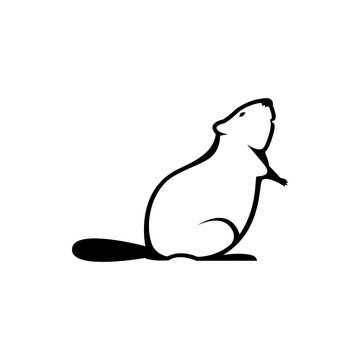 Beaver Drawing Outline