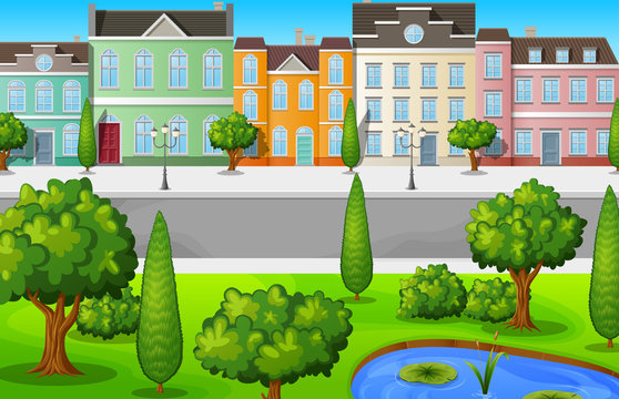 Neighborhood Cartoon Images – Browse 19,111 Stock Photos, Vectors, and ...