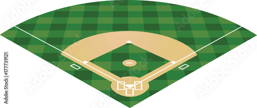 "Baseball field. vector illustration" Stock image and royalty-free ...
