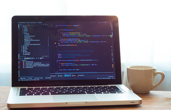 Laptop And White Mug Images – Browse 46,172 Stock Photos, Vectors, and ...