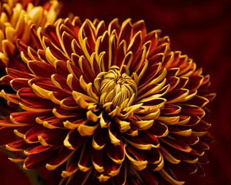 Yellow Football Mums