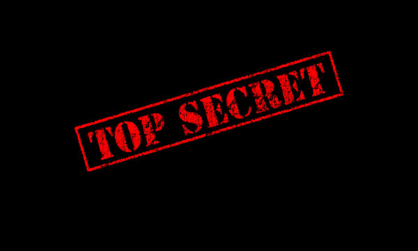 Top Secret Stamp Black