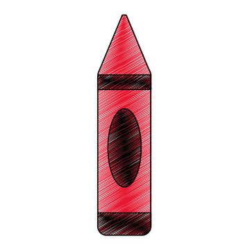 Red Crayon Outline