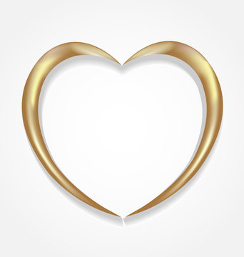 Gold Heart Outline Images – Browse 10,595 Stock Photos, Vectors, and ...