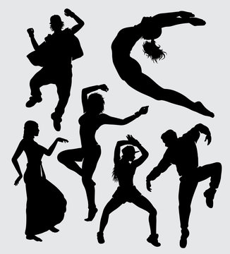 C Jump Dance Silhouette
