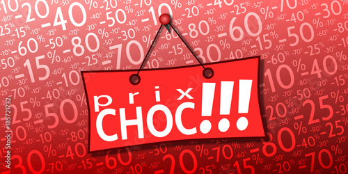 "Fond de % Pancarte Prix Choc !!! -10% à -80%" fichier vectoriel libre ...