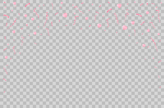 Pink Confetti Transparent Images – Browse 29,481 Stock Photos, Vectors ...