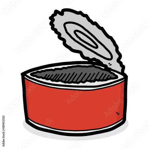 "tin can / cartoon vector and illustration, hand drawn style, isolated ...