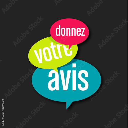 "donnez votre avis" fichier vectoriel libre de droits sur la banque d ...