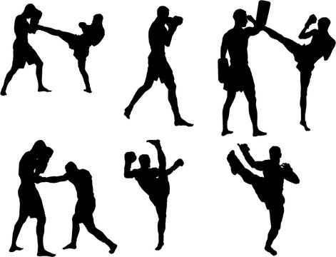 Kickboxing Silhouette Images – Browse 9,845 Stock Photos, Vectors, and ...