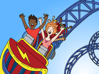 "rollercoaster Cartoon" photos, royalty-free images, graphics, vectors ...